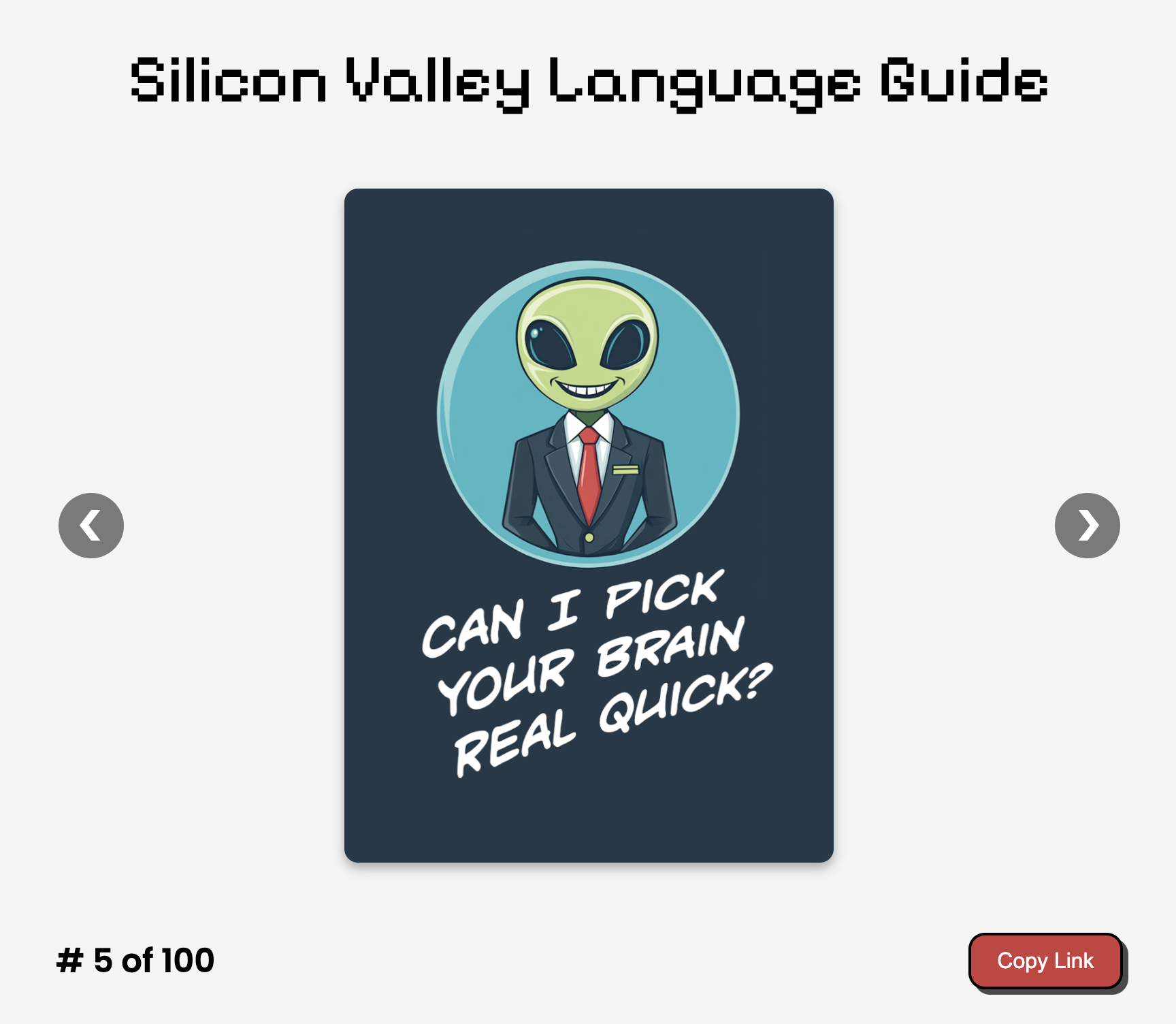 Silicon Valley Language Guide / Playing Cards